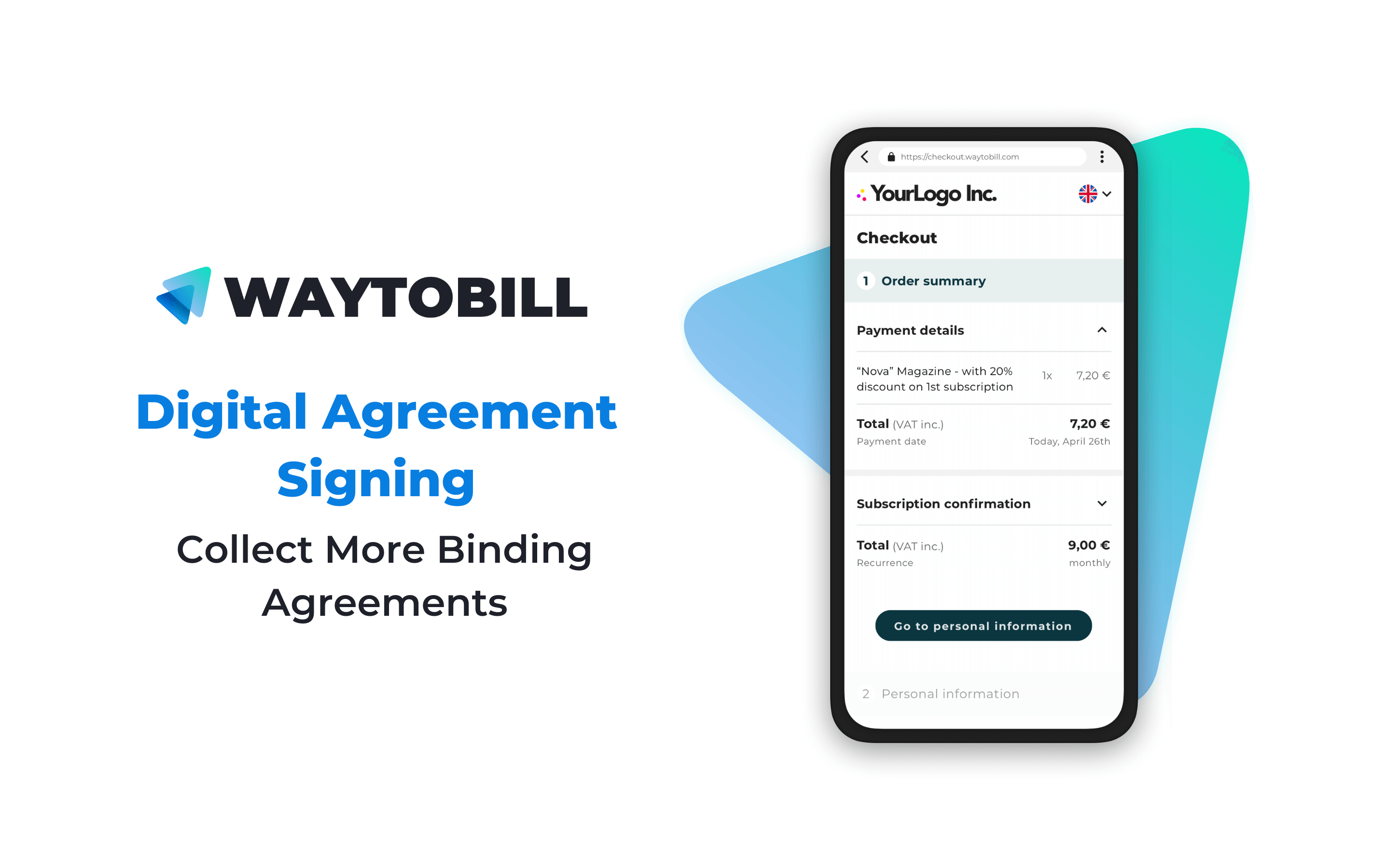 Digital Agreement Signing for Telesales, Online and Field Checkouts